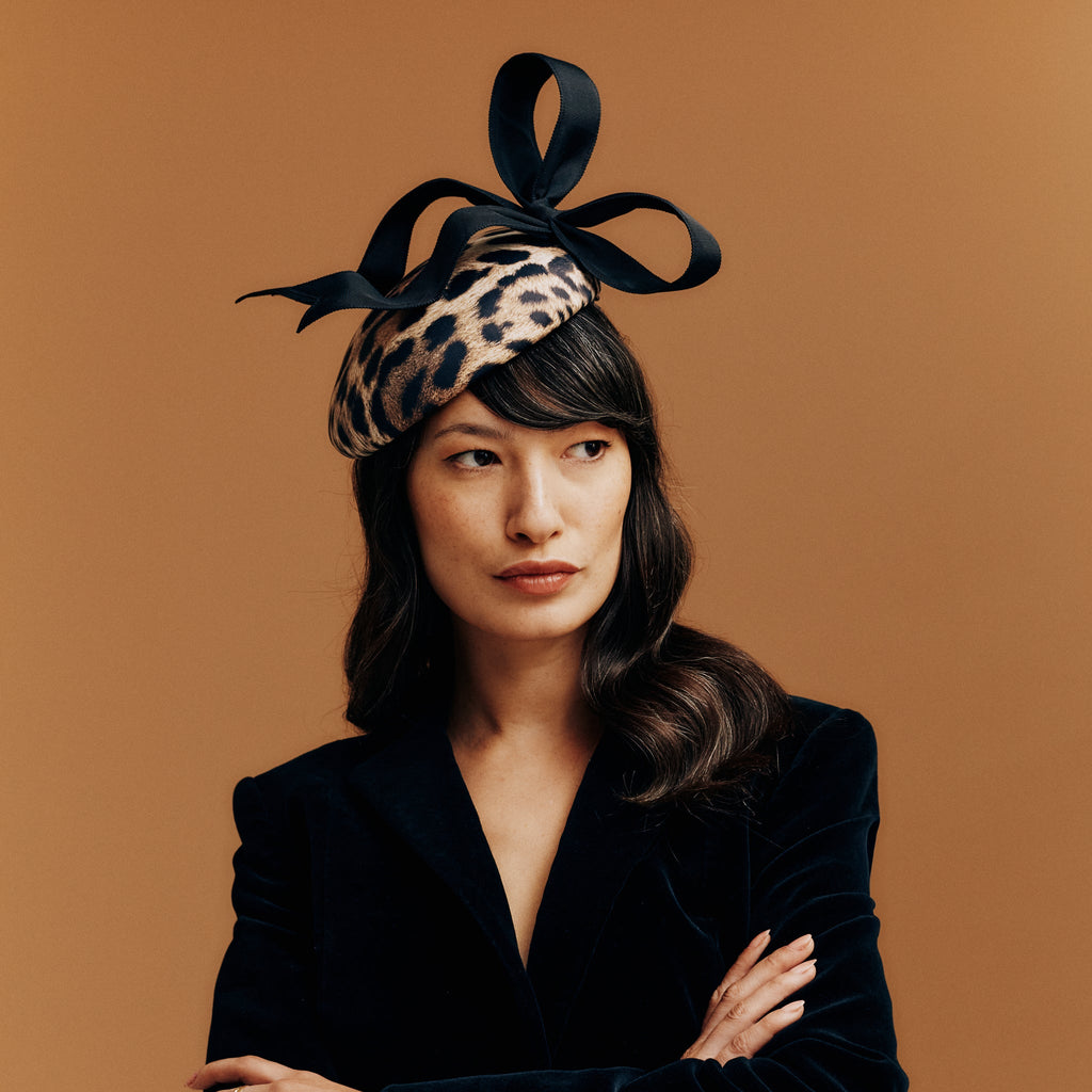 Landis Leopard Print Beret | Stylish Winter Accessory – Awon Golding ...