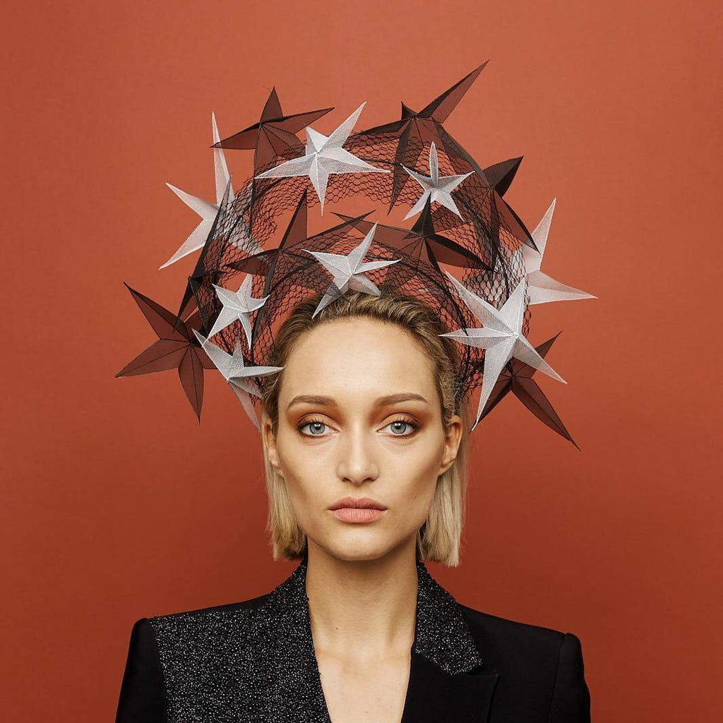 Starburst Headpiece - Awon Golding Millinery Bridal