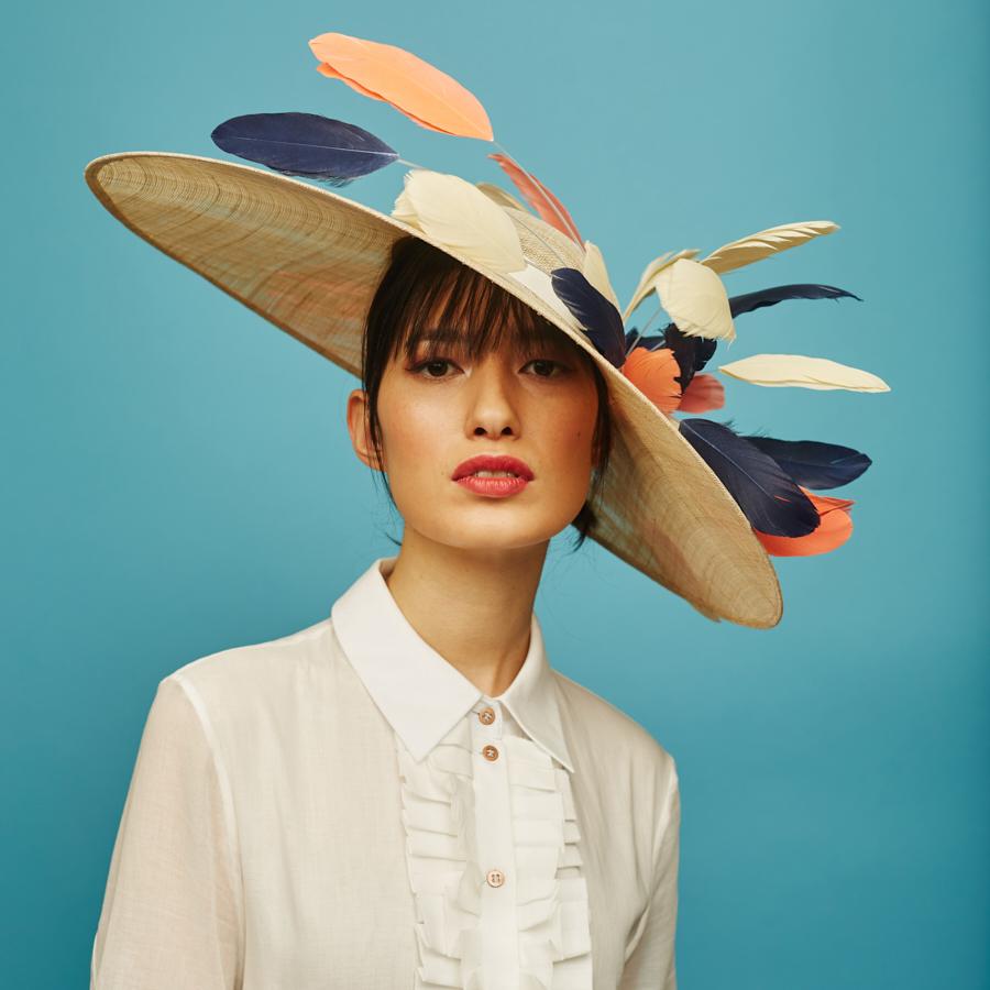 Peppy east-west hat - Awon Golding Millinery