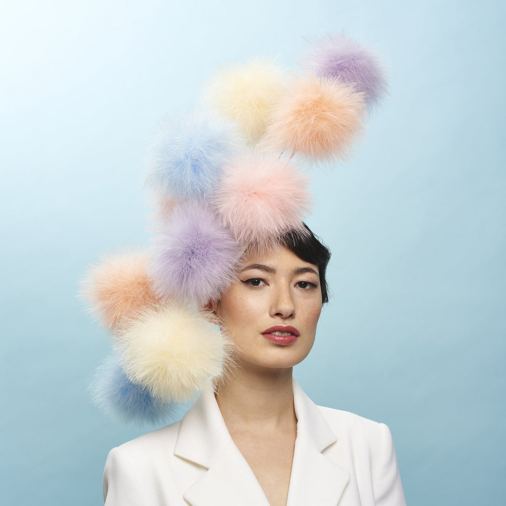 Love Story headpiece - Awon Golding Millinery
